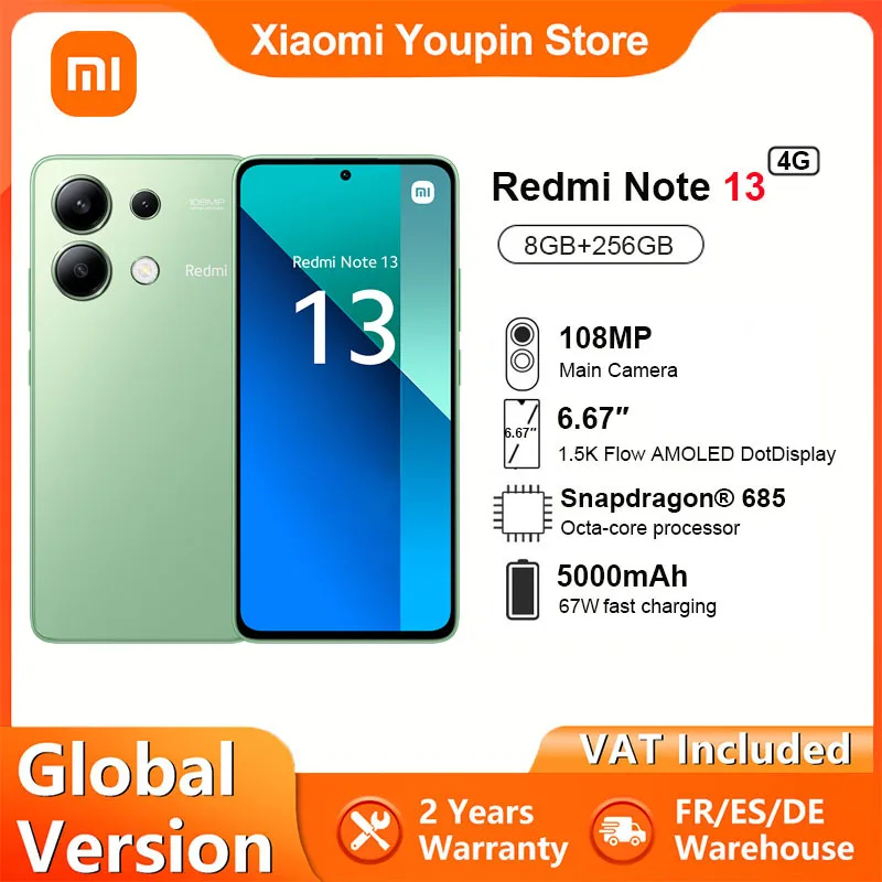 Xiaomi-Redmi-Note-13-Global-Version-Snapdragon-685-Smartphone-108MP ...