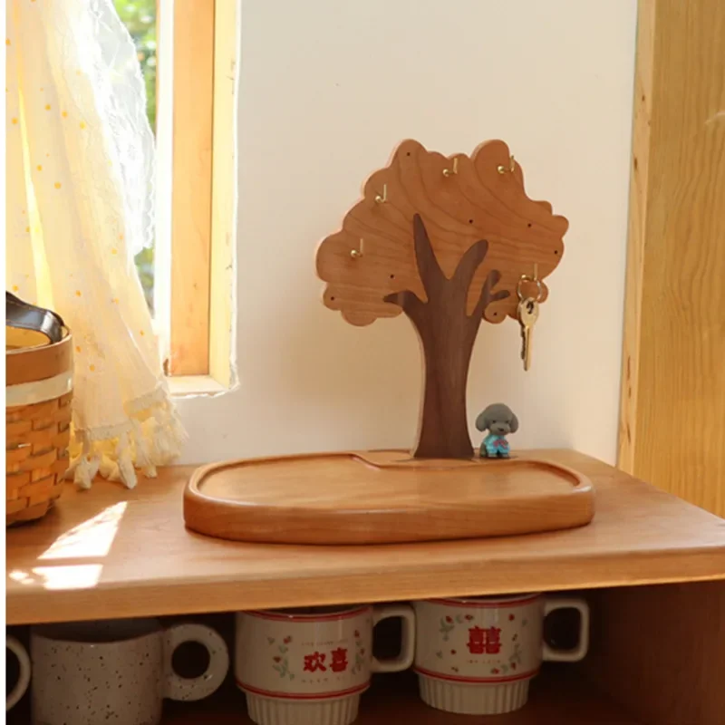 Solid-Wood-Entrance-Jewelry-Rack-Multifunctional-Display-Stand-Creative ...