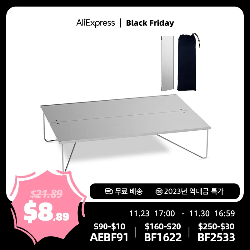 Ultralight-Mini-Outdoor-Table-Foldable-Aluminum-Alloy-Camping-Table-for ...