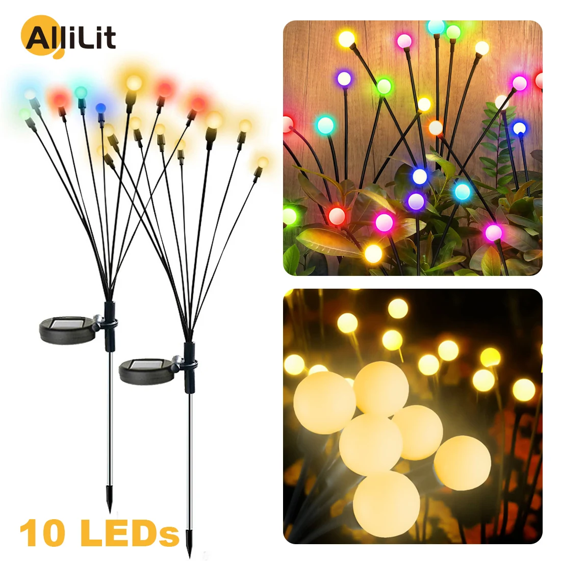 AlliLit-Solar-Firefly-Lights-6-8-10-Led-Garden-Lawn-Outdoor-Waterproof-Starburst-Swaying-Lamp ...