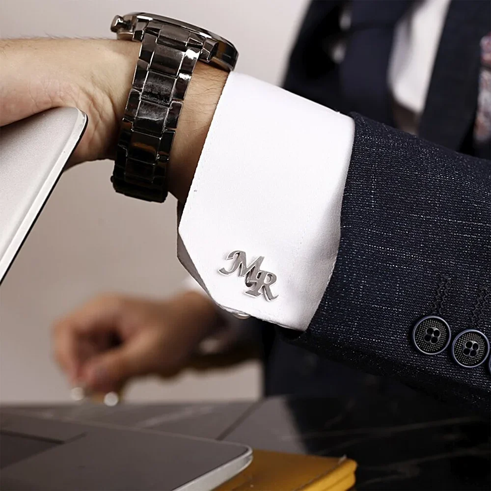 Custom-Cufflinks-for-Men-Personalise-Letter-Man-Luxury-Suit-Shirt ...