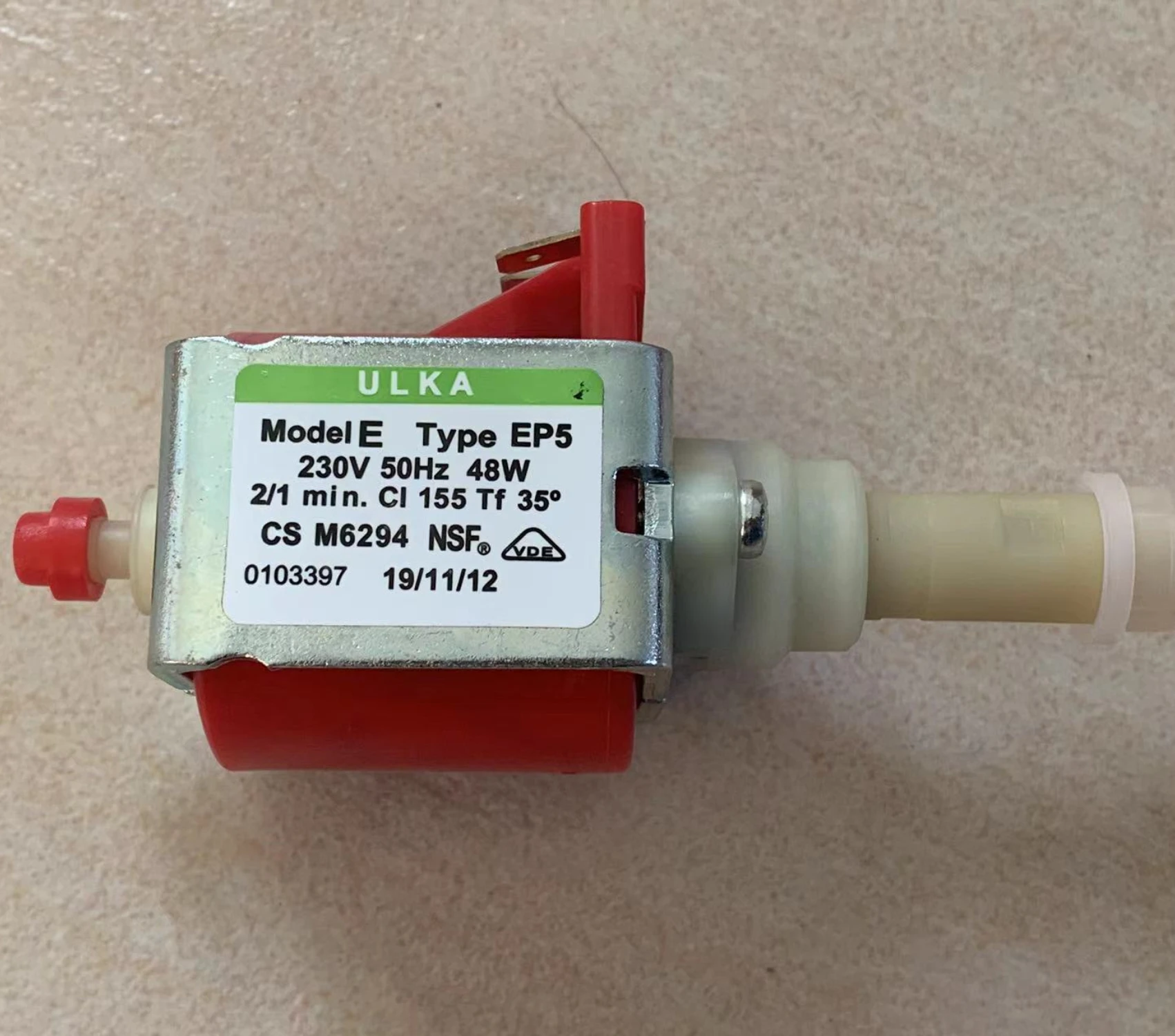 Ulka-EP5-48W-230V-Water-Pump-for-Bauknecht-481236018581-DeLonghi-5132106900-422245945091-Fully ...