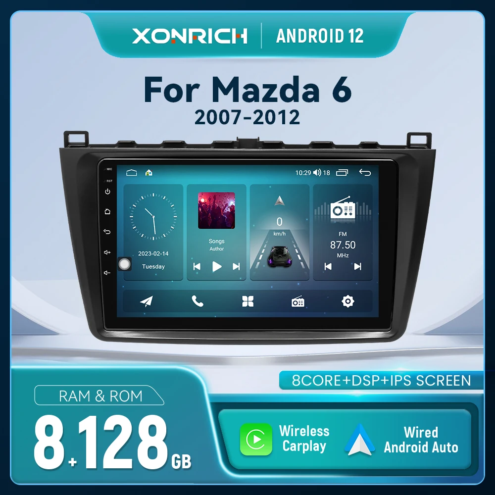 8GB-128GB-AI-Voice-Wireless-Carplay-Android-12-Car-Radio-Multimedia-For ...