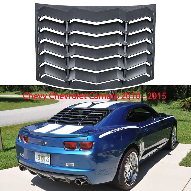 Rear-Window-Louvers-Fit-for-Chevy-Chevrolet-Camaro-2010-2015-Matte ...
