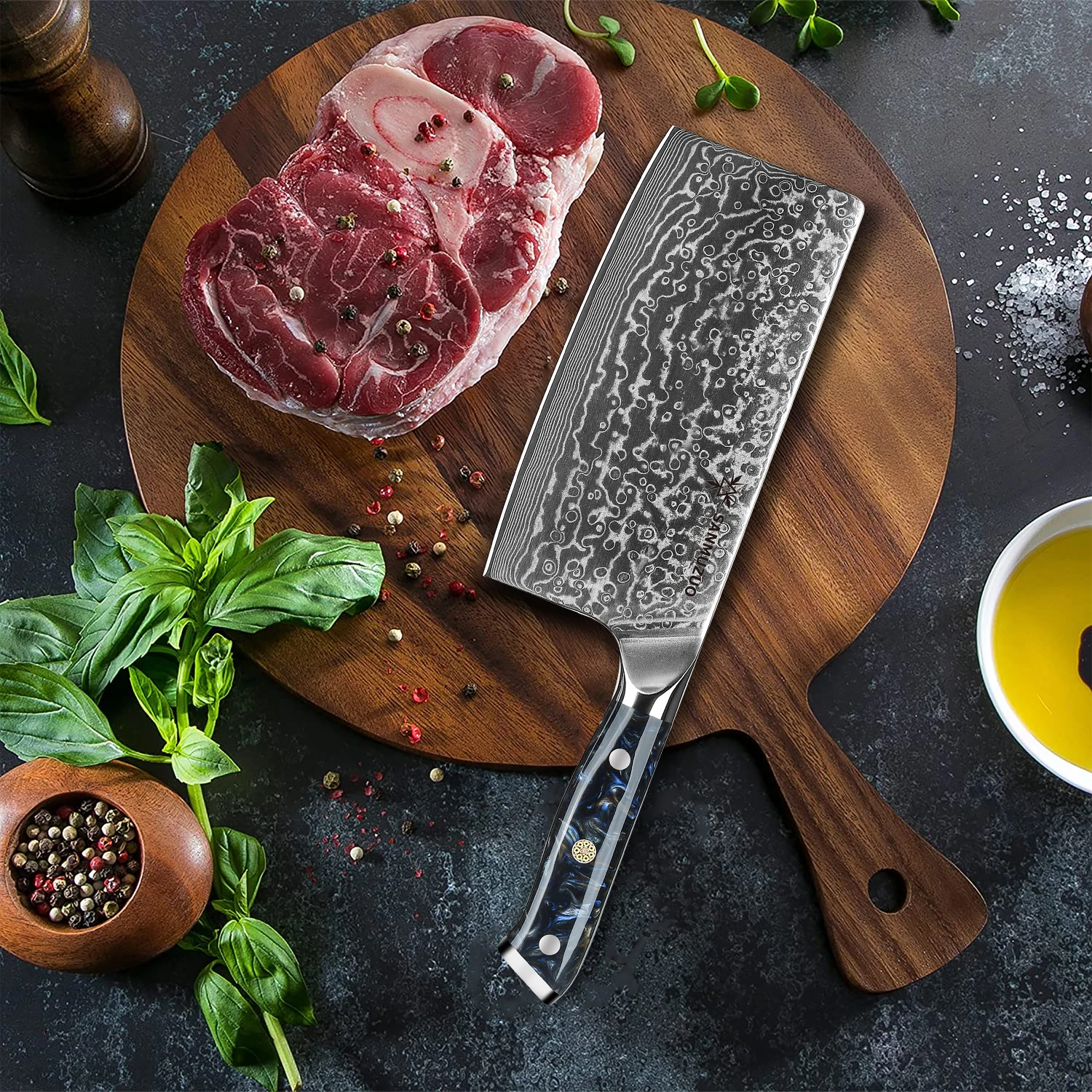 Chinese-Chef-Knife-7-Cleaver-Knife-Xuan-Series-VG10-Damascus-Steel ...