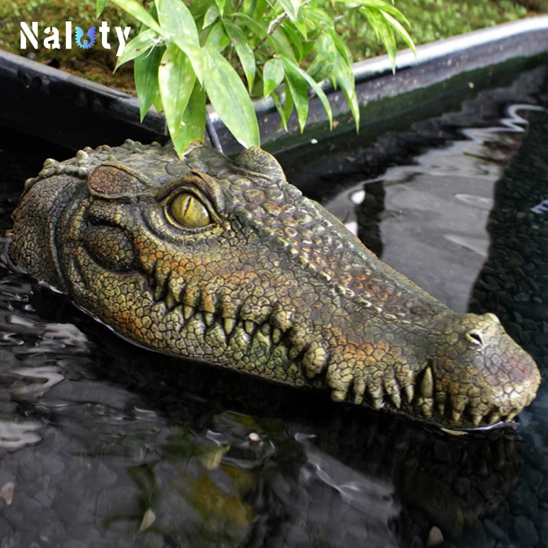 Decoraci-n-de-jard-n-de-agua-creativa-al-aire-libre-cocodrilo-flotante ...