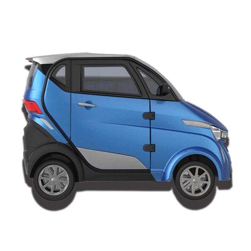 Coche eléctrico de cuatro ruedas para adultos, Mini vehículo de pasajeros de 4 asientos con EEC ...