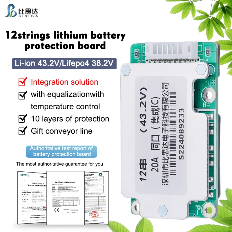 Bisida-12S-BMS-38-4V-43-2V-Lifpeo4-Li-ion-Common-Port-Battery ...