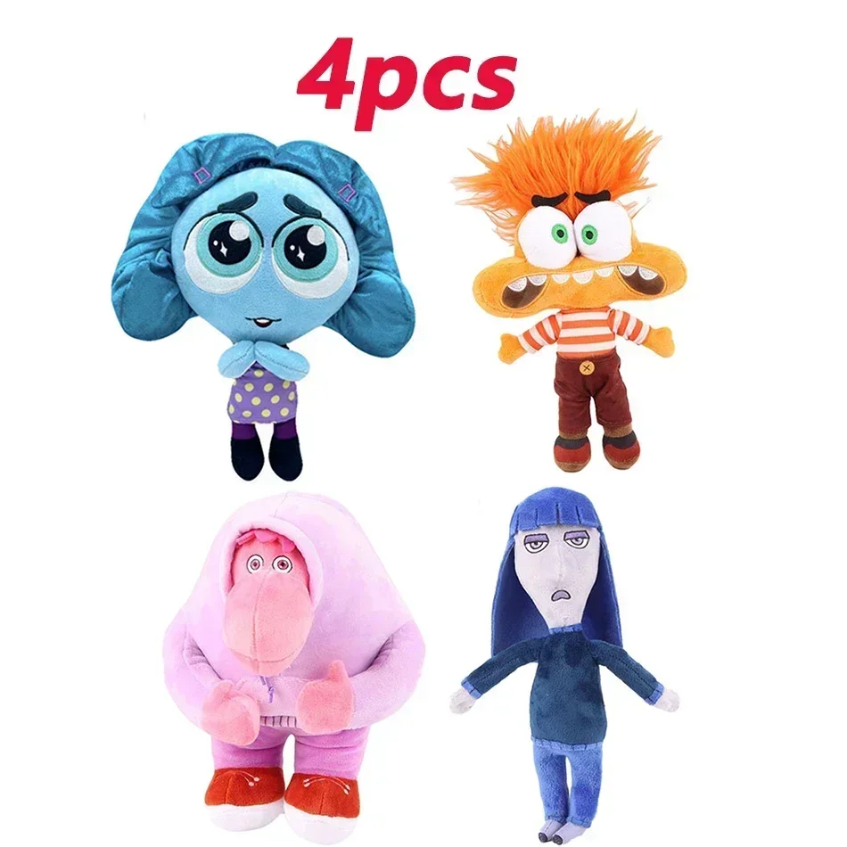 New Inside Out 2 Plush Anxiety Doll Cute Joy Fear Anger Disgust Sadness ...