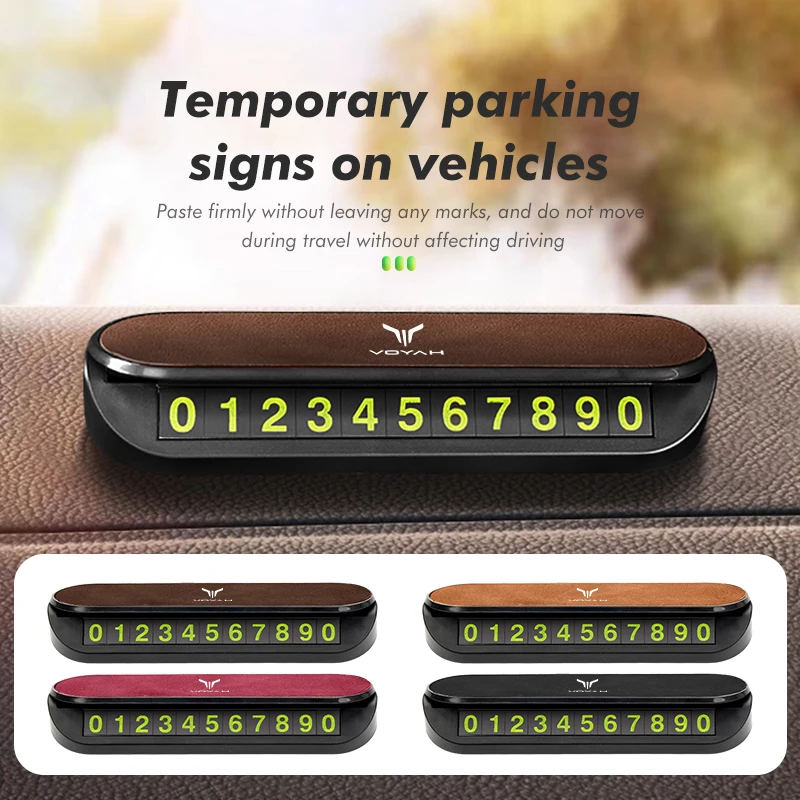 Car Temporary Parking Card Auto Parking Stickers Universal For Voyah ...