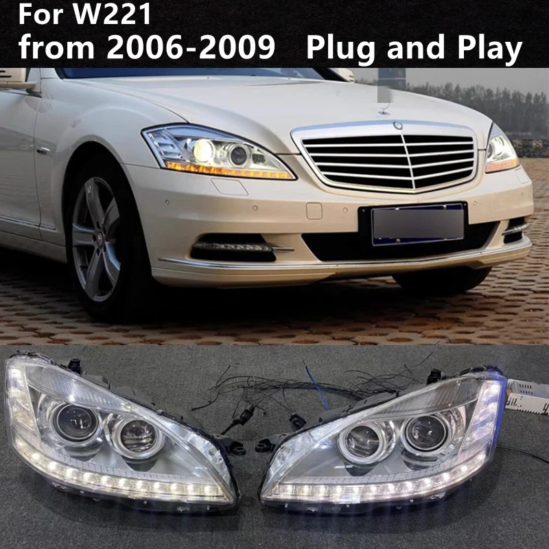 Car Styling Headlights for W221 LED Headlight 2006-2009 S300 S350 S400 ...