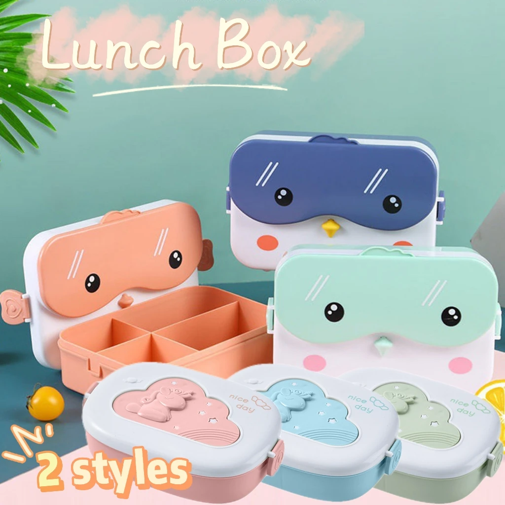 Cute-Bento-Lunch-Box-School-Heater-Portable-Plastic-Lunch-Container-For ...
