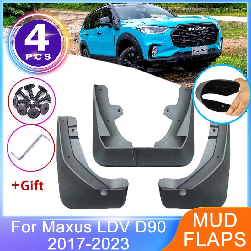 4PCS Mudguards For Maxus LDV D90 2017~2023 Front Rear Mudflaps Splash Guards Wheel Protector ...