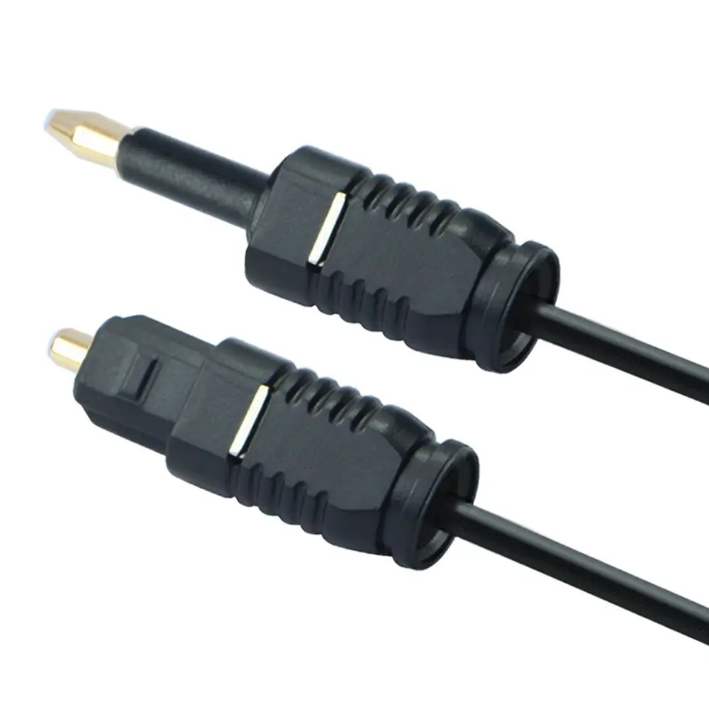 3-5mm-Plug-to-Toslink-Audio-Cable-Digital-SPDIF-Optical-Fiber-Cord-Gold ...