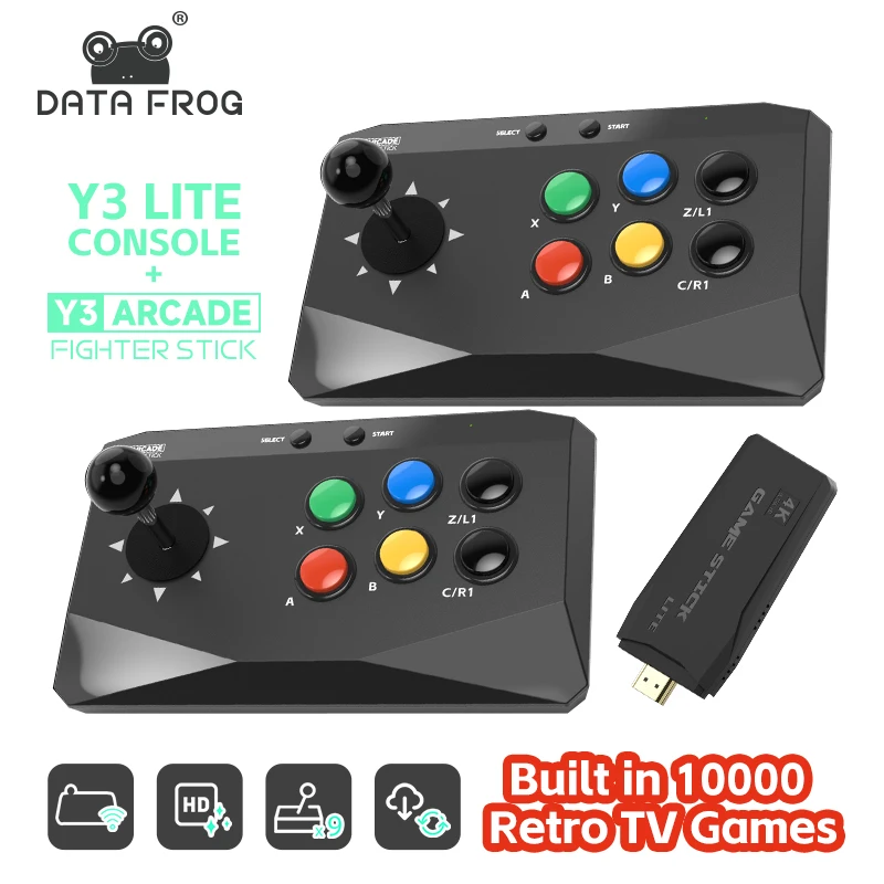 DATA-FROG-Y3-Arcade-4K-Video-Game-Console-with-Game-Arcade-Keyboard ...