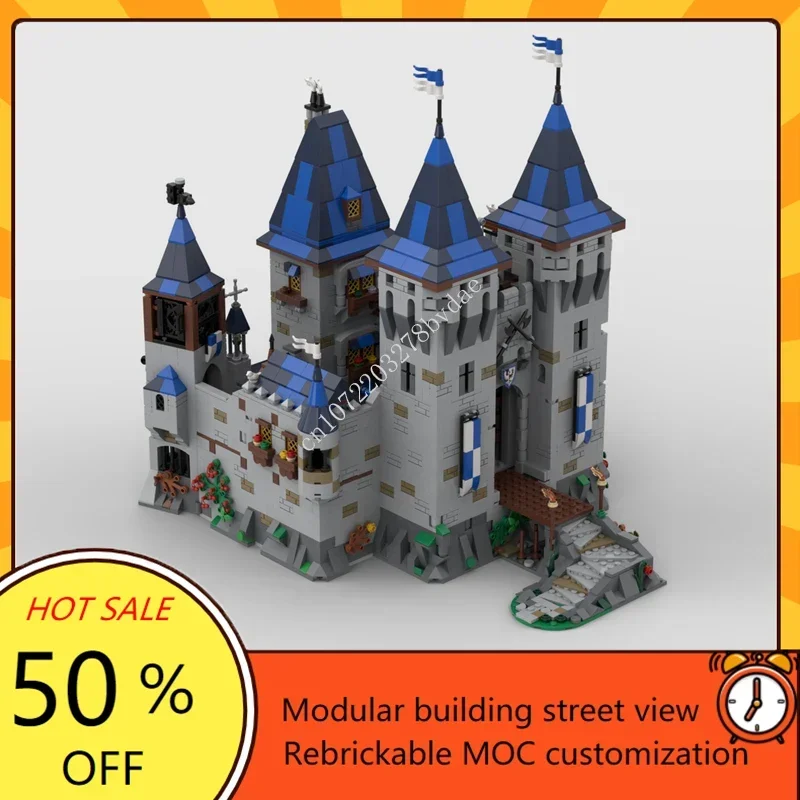 4421PCS-Customized-MOC-Medieval-Castle-Black-Falcon-Eagle-s-Nest-Castle ...