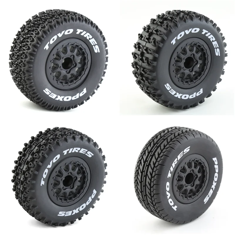 4pcs 112mm 1/10 Short Course Truck Tires Tyre 12mm Wheel Hex For ...