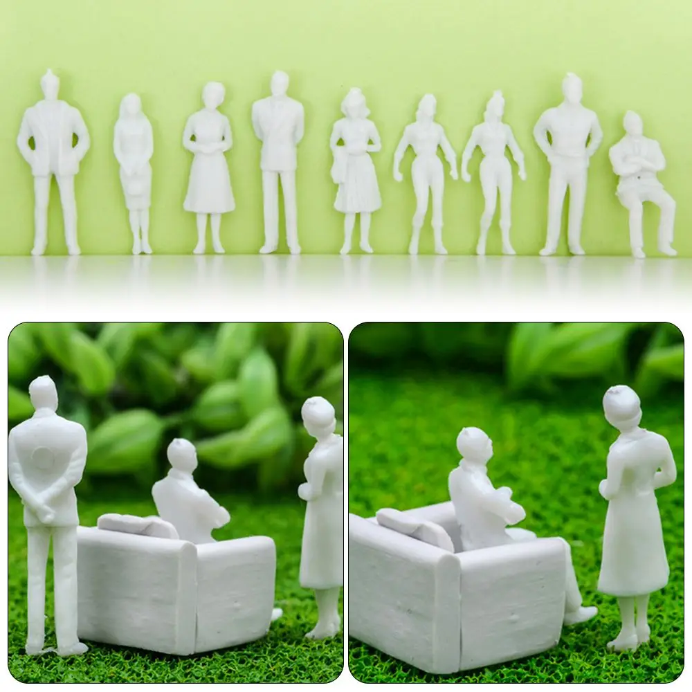 200pcs-Kids-Toys-Hnadmade-Human-Scale-Scale-Model-People-Figures-White ...
