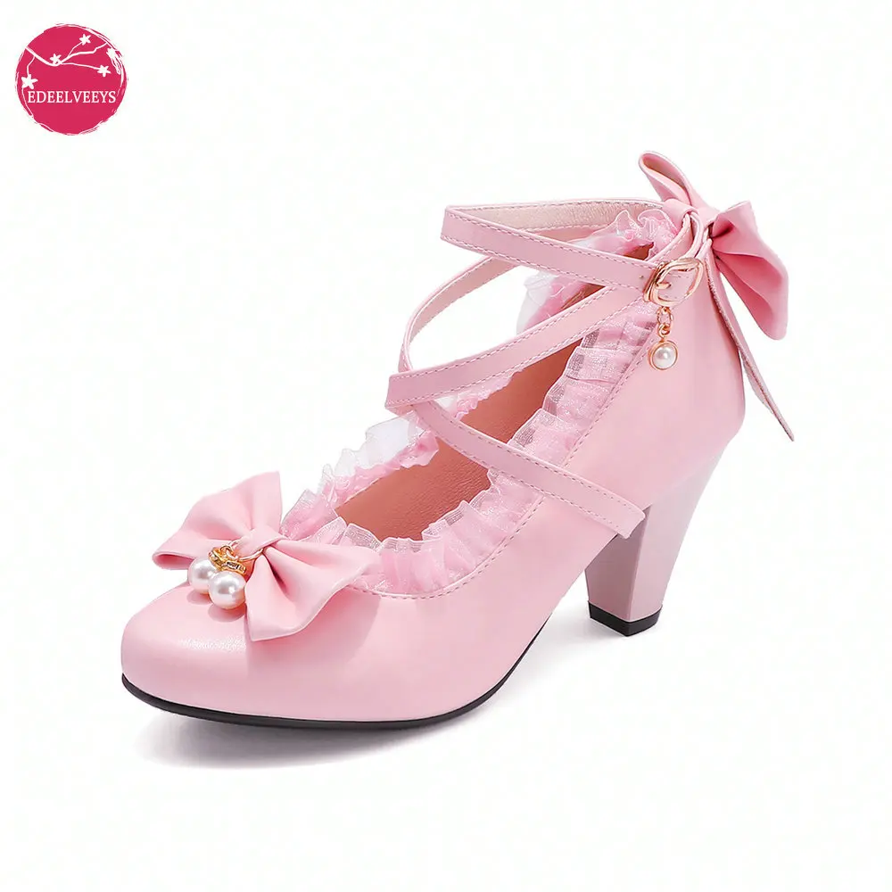 Cross Strap Women Spike High Heels Mary Jane Shoes Party Wedding ...