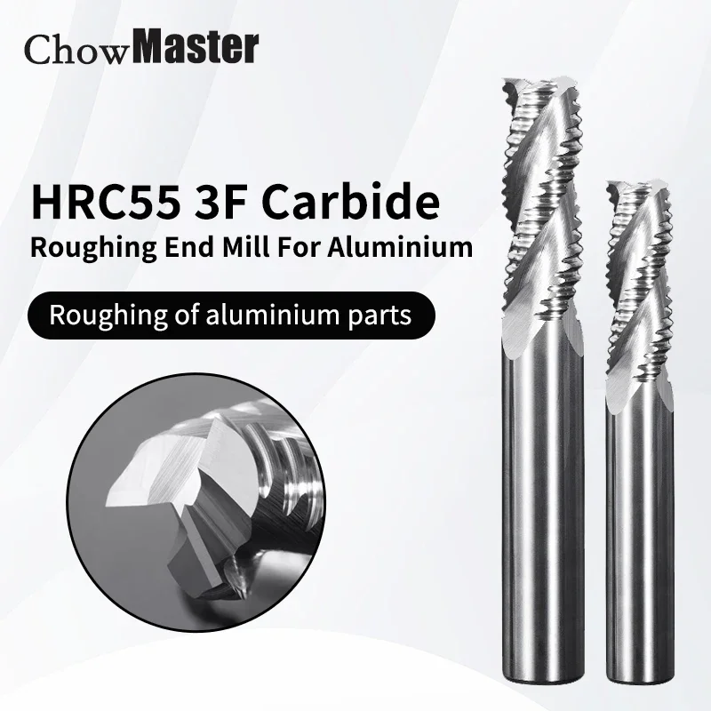 ChowMaster-Roughing-End-Mill-HRC55-Solid-Carbide-3-Flutes-for-Aluminum ...