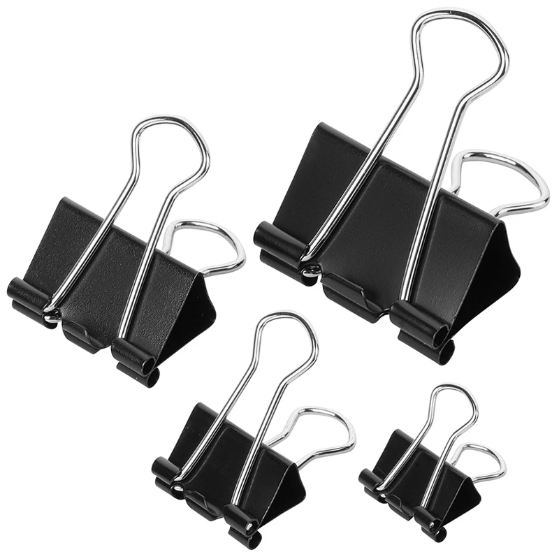 5-PCS-Metal-Binder-Clips-Black-Clips-for-Paper-Notes-Letter-Paper-Clip ...