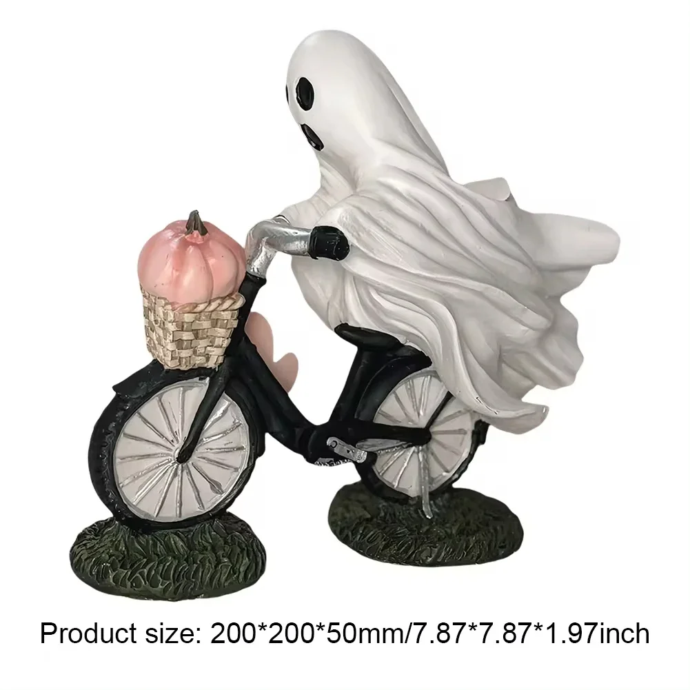 Spooky-Ghost-Bicycles-Halloween-Statues-with-Pink-Pumpkin-Ghost-on-Bike ...