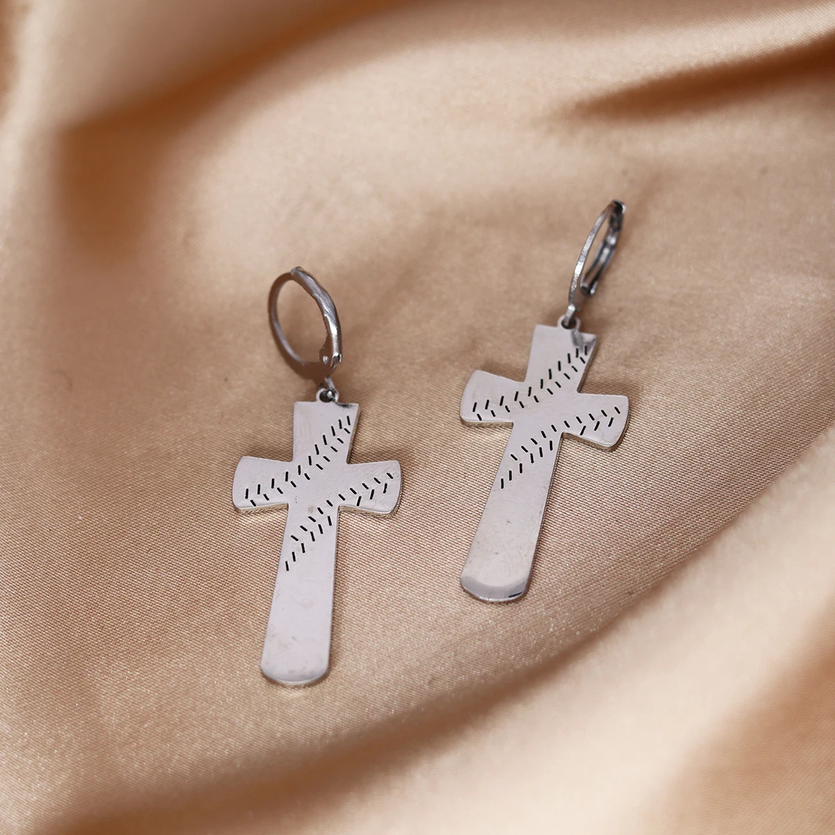Kinitial-Handmade-Jesus-Christ-Cross-Earrings-Women-Men-Religious ...
