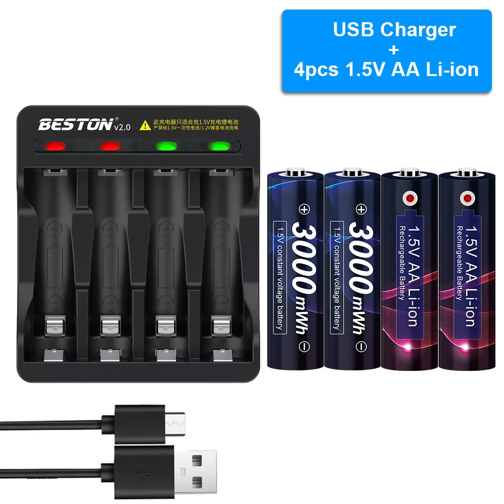 AJNWNM-3000mWh-AA-Rechargeable-Battery-1-5V-Li-ion-AA-Battery ...