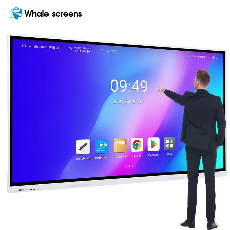 55-65-75-86-100-Inch-4k-Lcd-Touch-Screen-Digital-Whiteboard-Android ...