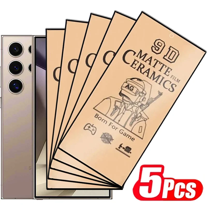 5PCS-Matte-Ceramic-Film-For-Samsung-S24-Ultra-S23-Plus-S22-S21-S24-FE ...