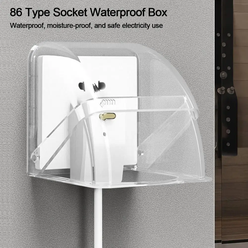1Pcs-86-Type-Outdoor-Socket-Waterproof-Box-Electric-Plug-Cover ...