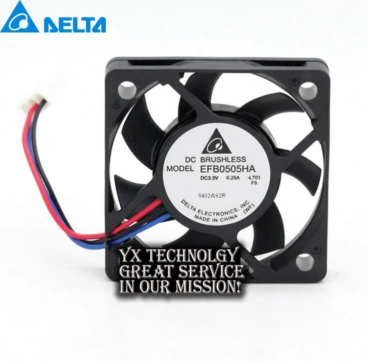 EFB0505HA-5010-5V-0-25A-5cm-50mm-double-ball-bearing-cooling-fan-with ...