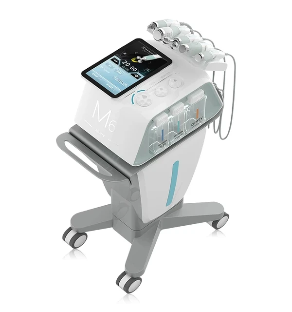 Portable 6 In 1 Ultrasonic hydrafacial Face Lifting Microdermoabrasion ...