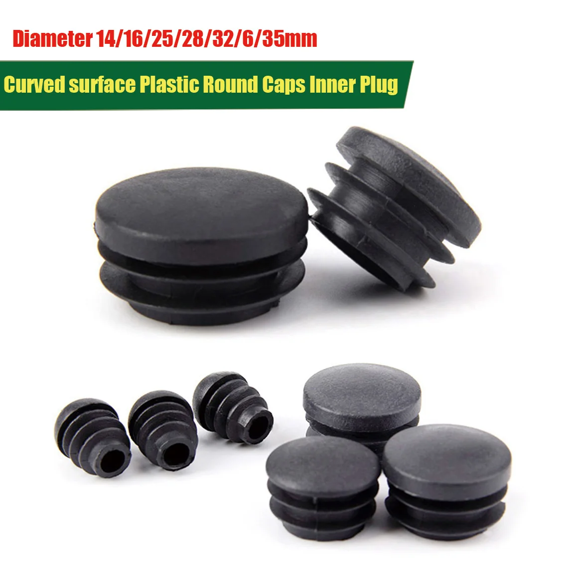 Plastic Round Head Curved Surface Pipe Plug Table&chair&shelf Foot Pad ...