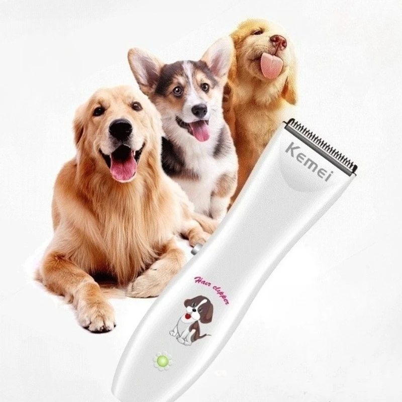 Kemei Pet Hair Clipper Dog Grooming Silent Cats and Dogs Hair Cutting ...