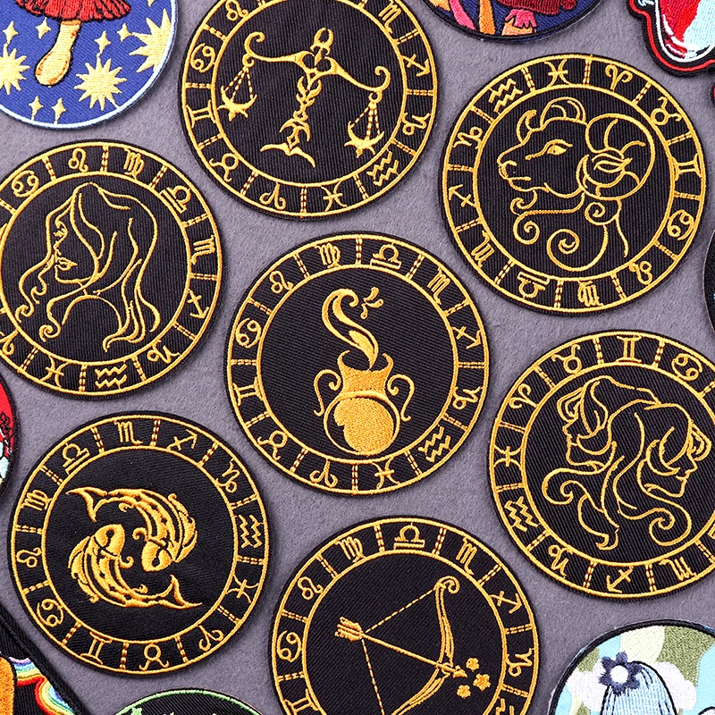 Constellation Embroidery Patch Iron On Patches For Clothing Thermoadhesive Patches For Clothes ...