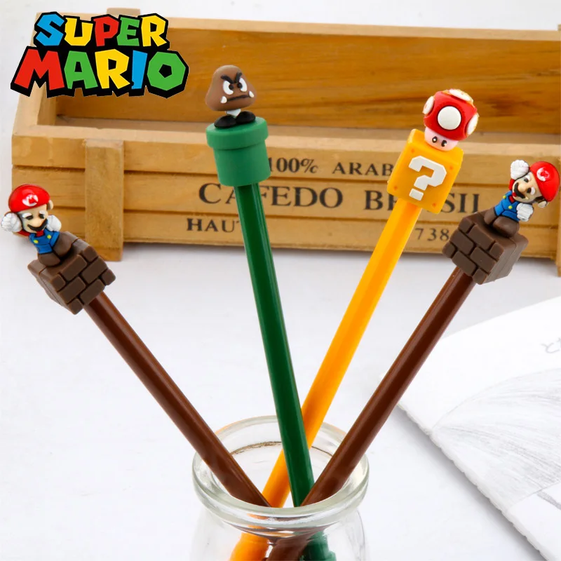 3PCS-Super-Mario-Creative-Cartoon-Game-Gel-Pen-Mario-Signature-Pen ...