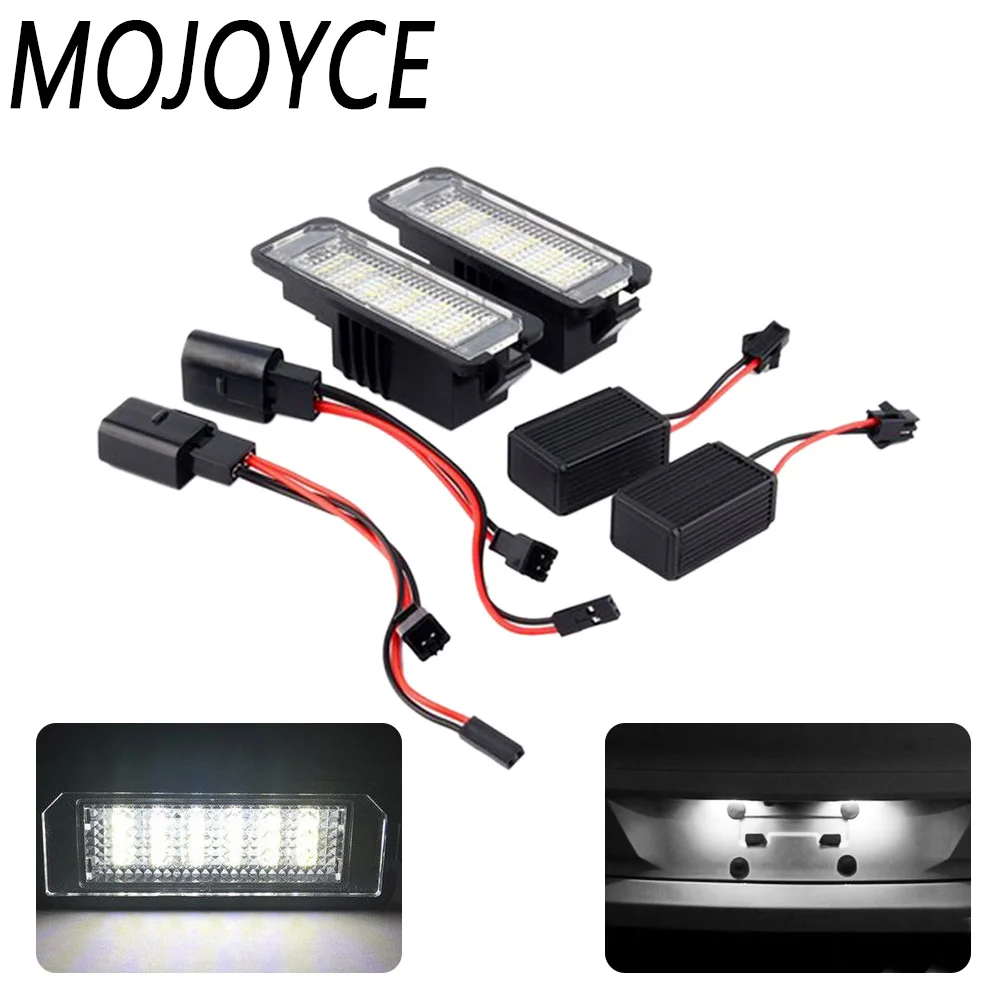 Mojoyce 2pcs 12v Led Numbers License Plate Lights Lamps Car License ...