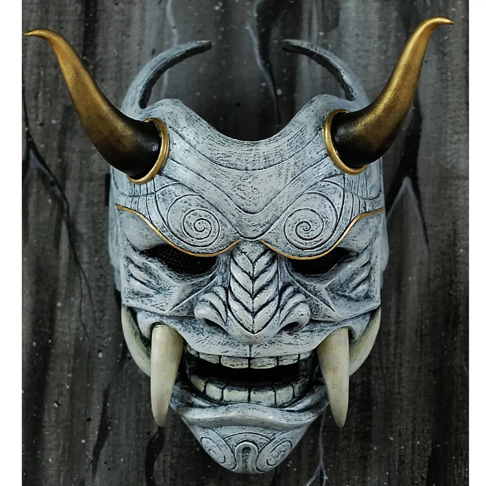 Mascaras Japonesas De Samurai Máscara Japonesa De Halloween Hannya