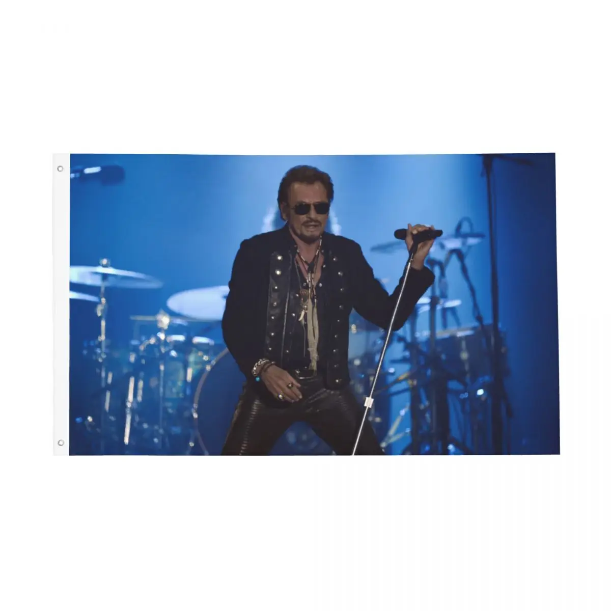 Rock-Star-Johnny-Hallyday-Flag-Outdoor-Banner-2-Grommets-Decoration ...