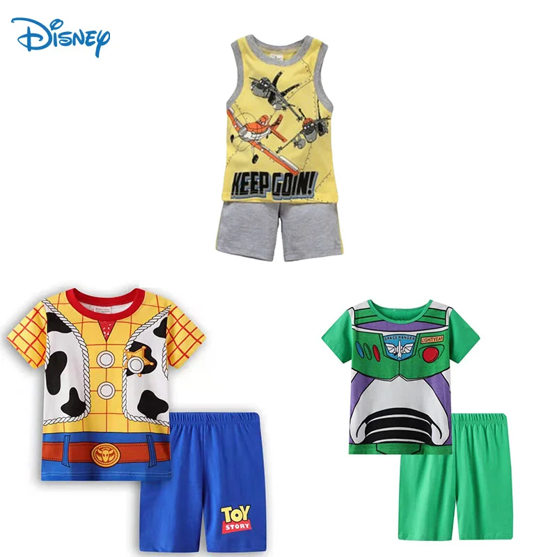 Summer Children Pajamas Set Short Sleeve T Shirt Short Toy Story ...