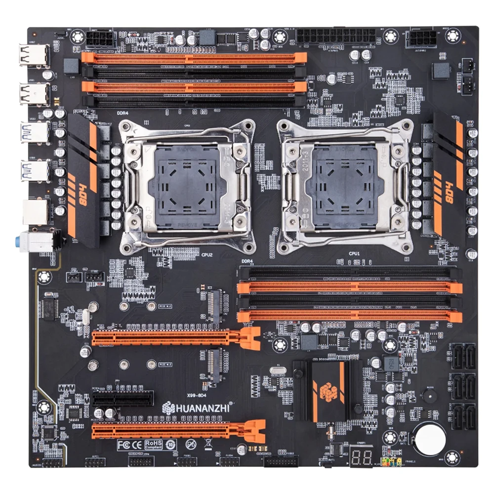 HUANANZHI-X99-8D4-LGA-2011-3-XEON-Motherboard-Dual-CPU-support-E5-2640 ...