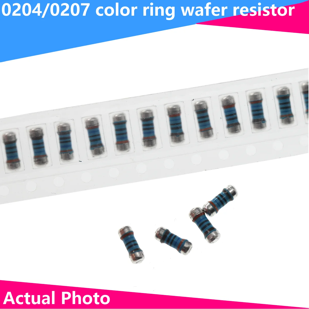 Resistencia-cil-ndrica-de-oblea-SMD-anillo-de-Color-20-piezas-0204-0207 ...