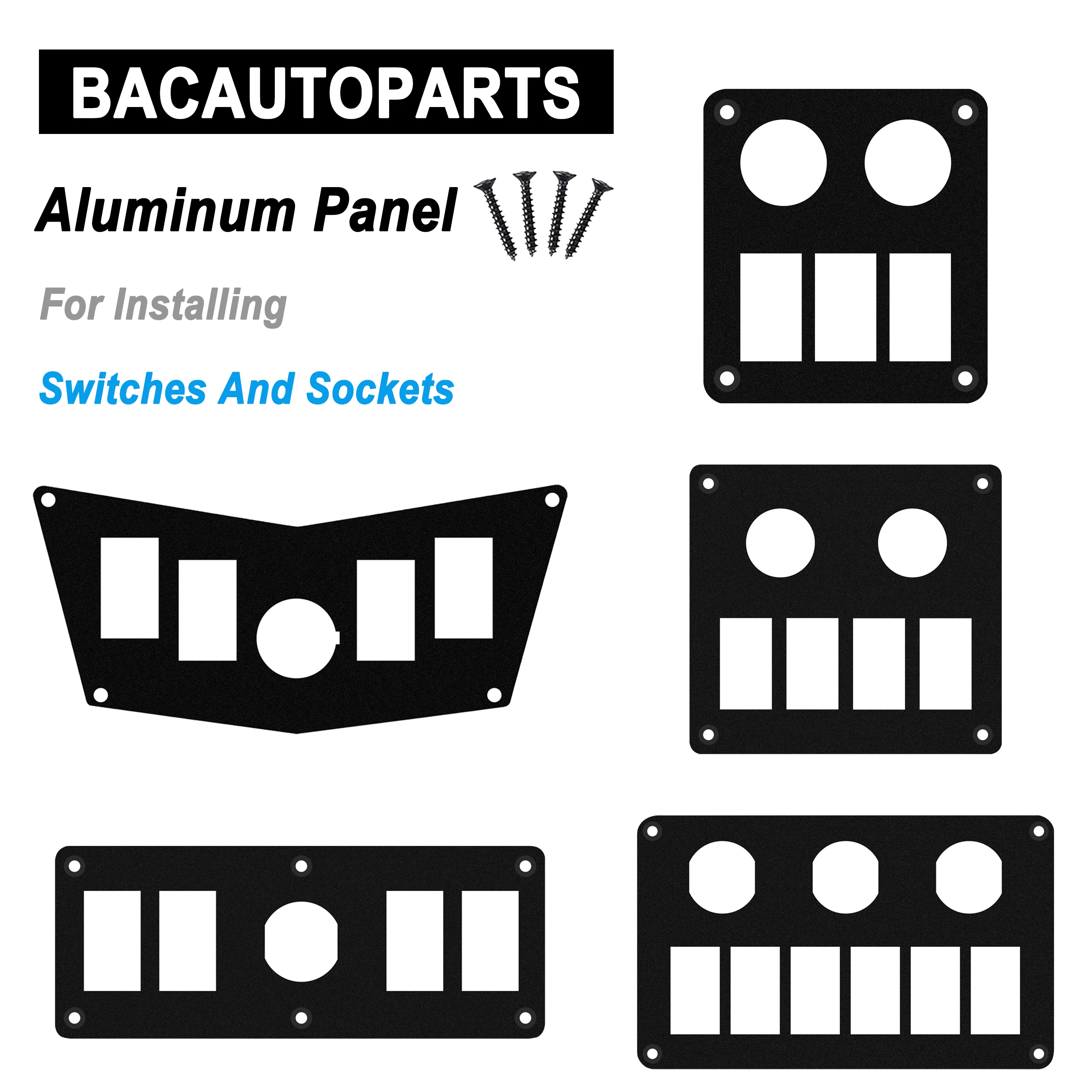 Aluminum-Rocker-Switch-Housing-Mount-Holder-Bracket-Panel-For ...