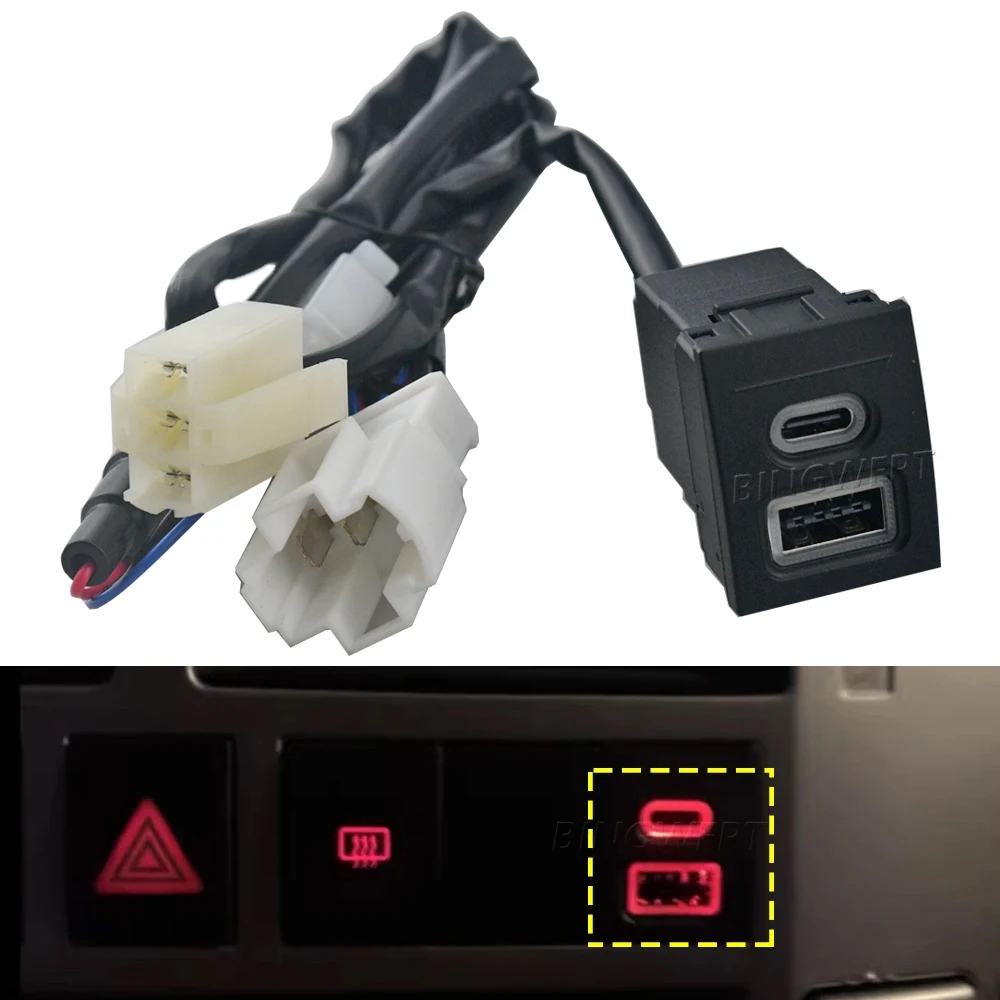 12V-24V-Car-Phone-Charger-Socket-Double-QC3-0-Type-C-PD-USB-Charging ...