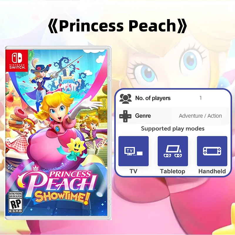 Princesa-Peach-Showtime-Juego-de-Nintendo-Switch-100-Original-Cartucho ...