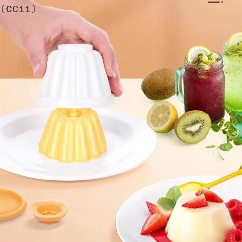〔CC11〕4Pcs Pudding Mould Bakeware Reusable DIY Jelly Pudding Cake Mold ...