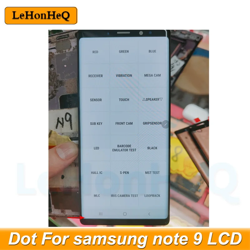Pantalla LCD Original Dot para Samsung Note 9, montaje de digitalizador ...