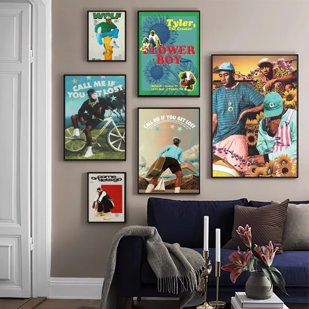 Rapper-Tyler-The-Creator-Flower-Boy-Posters-Wolf-Whitepaper-Poster-HD ...