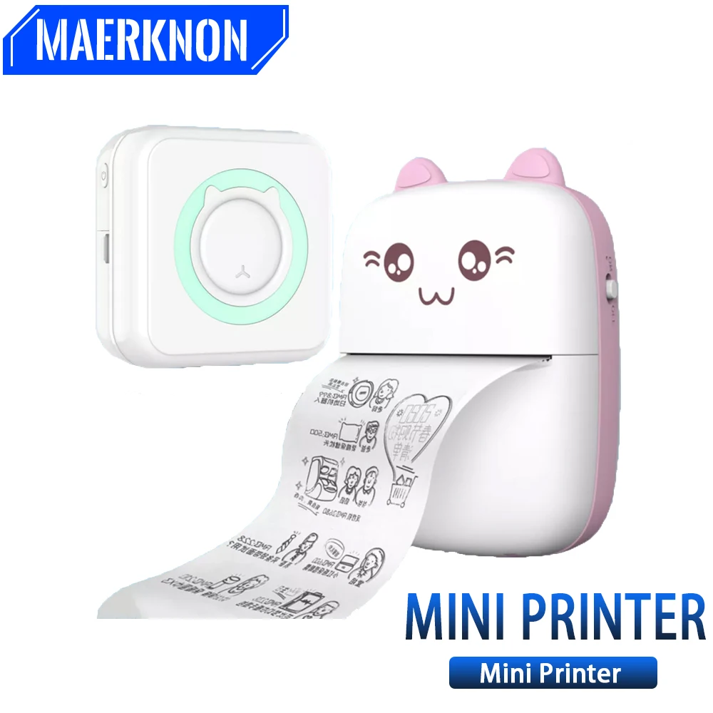 HD-MINI-Thermal-Adhesive-Label-Printer-Print-Paper-Photo-Sticker ...